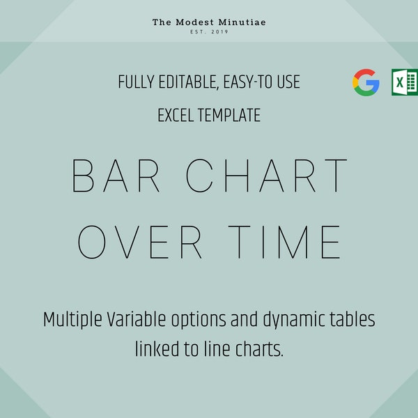 Bar Chart Excel Template - Etsy