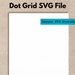 1/4 Inch Paper Grid Template Clipart / Lines, Dots & Square Grid ...