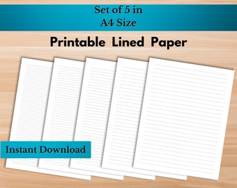 Printable College Ruled Paper - Etsy