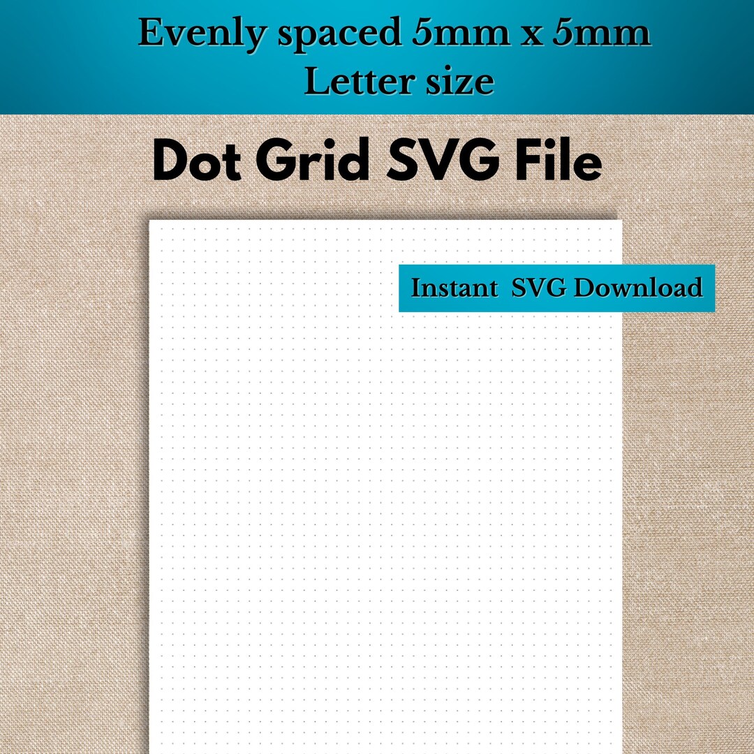 Dot Grid SVG File | Dotted Paper for Your Designs! | SVG and PNG - Etsy