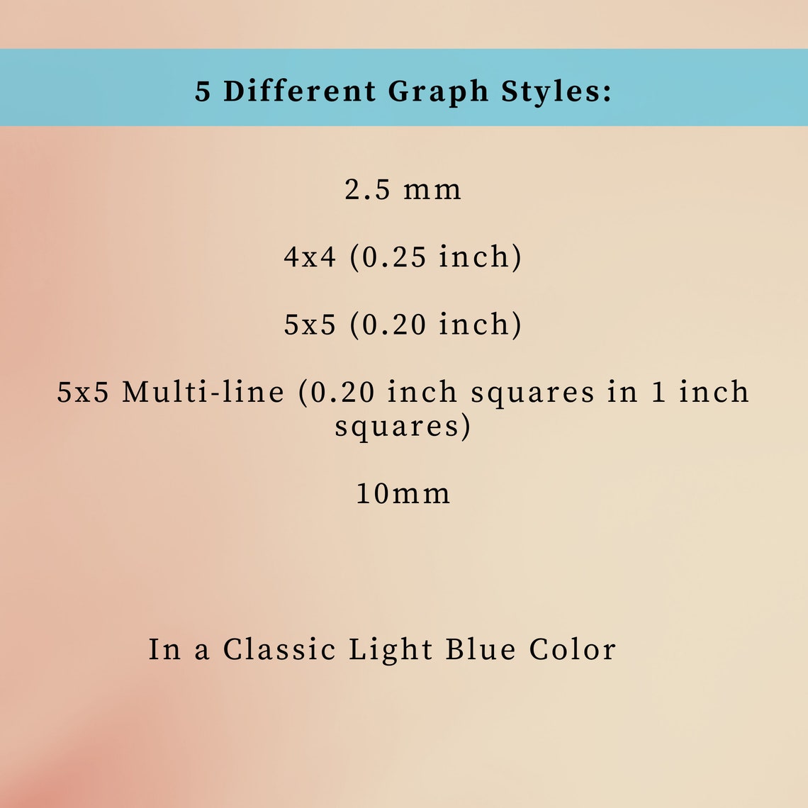 Printable Graph Paper PDF | 2.5mm, 10mm, 4x4, 5x5 and 5x5 Multi-line ...