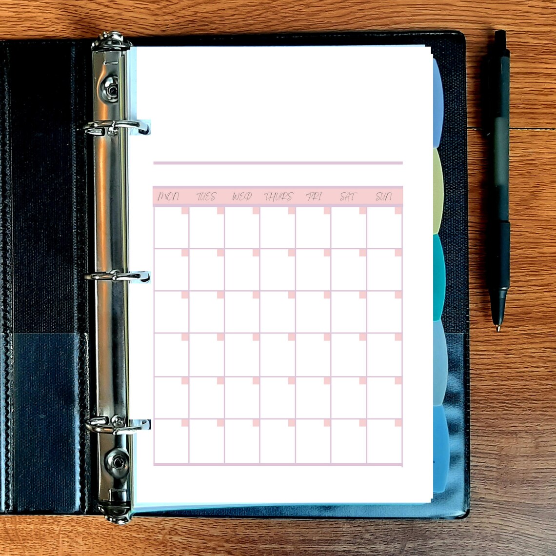 Printable Monthly Calender | Blank & Can Be Used for Any Month or Year ...