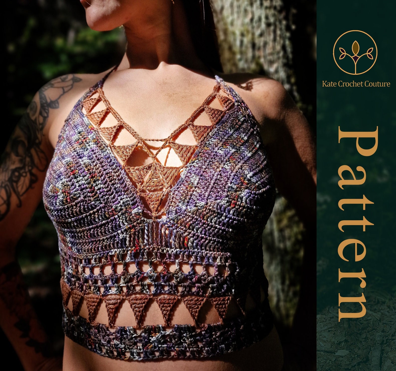 Crochet Pattern Jungle Spirit Cropped Top PATTERN ONLY - Etsy