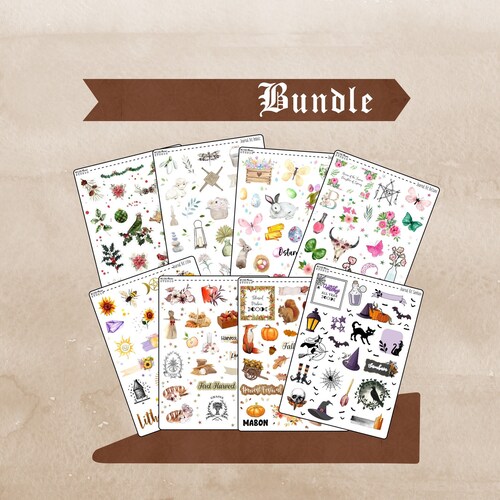 Winter Solstice Planner Stickers Deco Stickers for Journals - Etsy