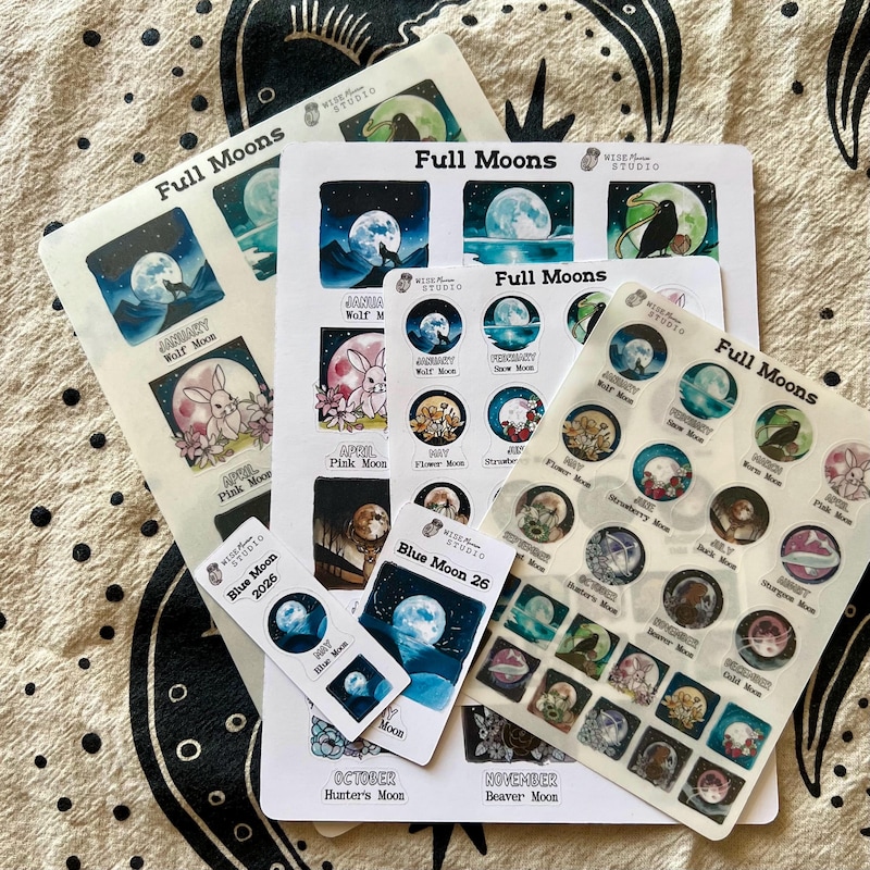 Names of the Full Moons - Etsy
