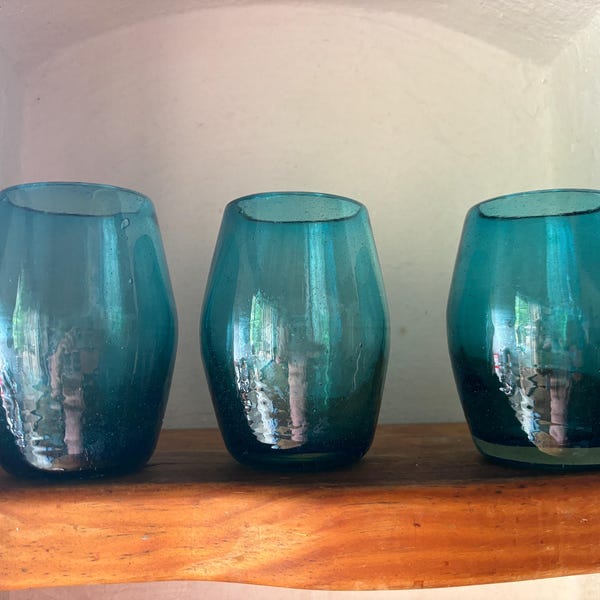Blue Glassware - Etsy