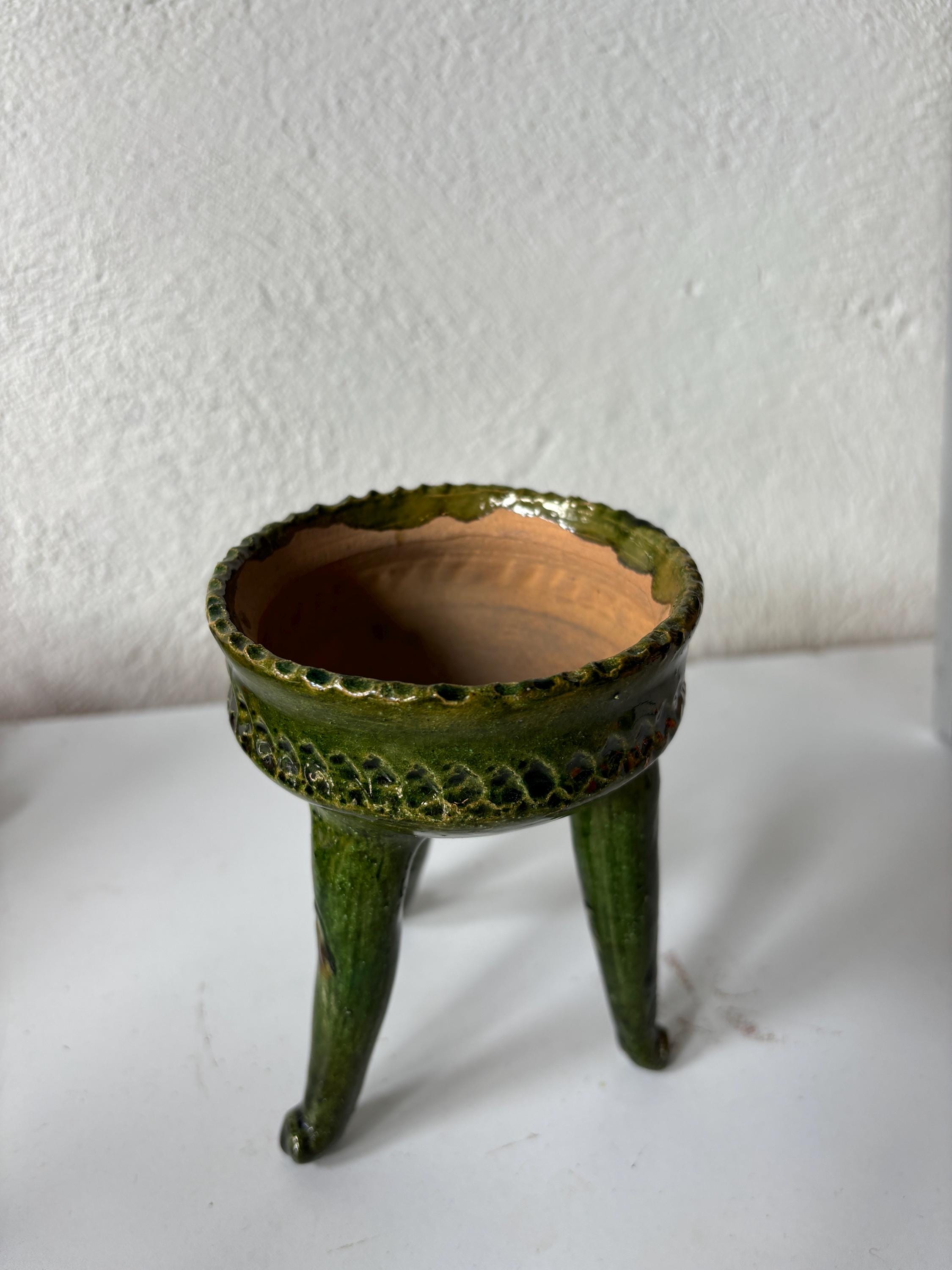 Handmade Lead-free Green Clay Copal Incense Burner From Oaxaca ...