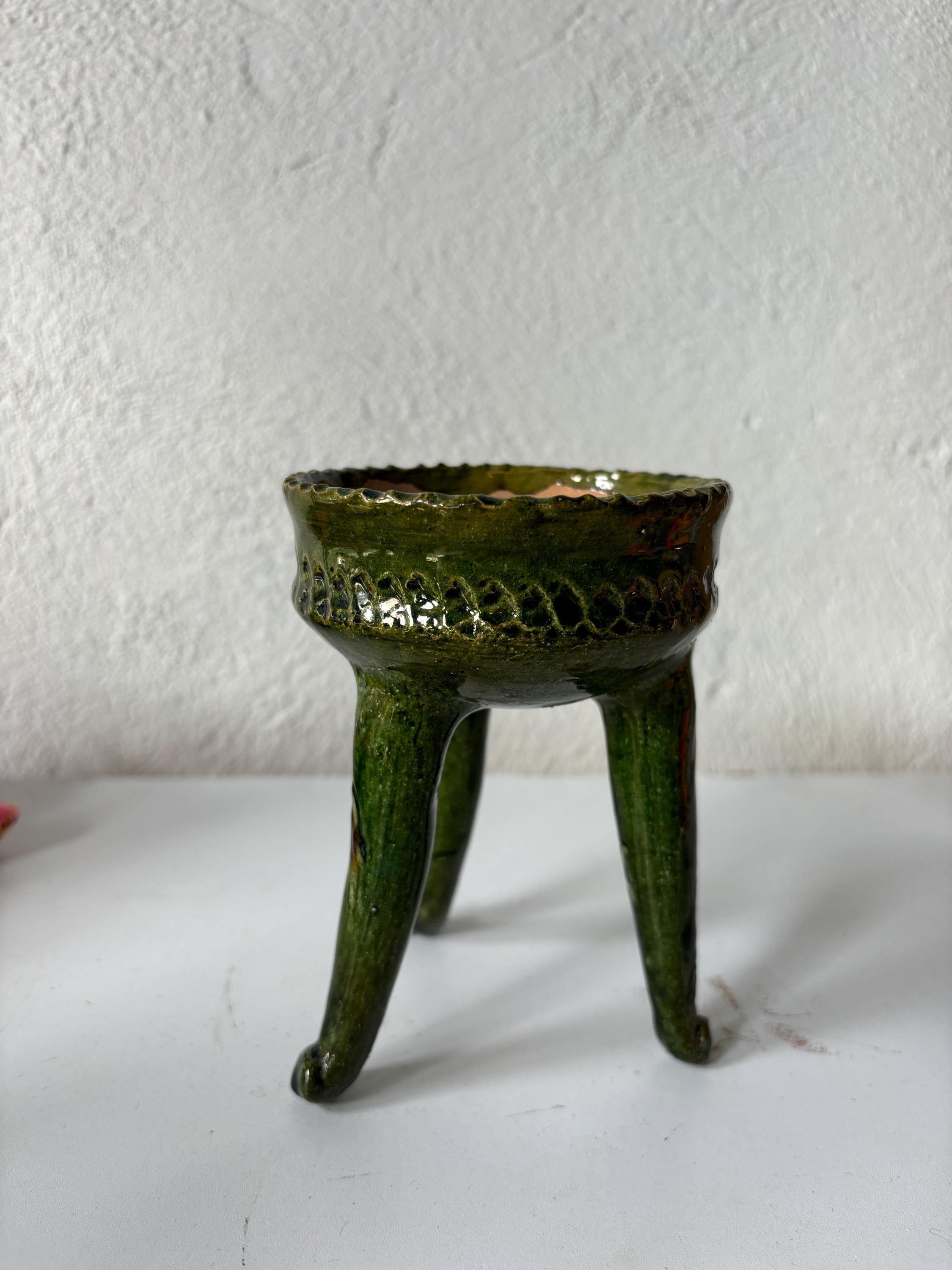 Handmade Lead-free Green Clay Copal Incense Burner From Oaxaca ...