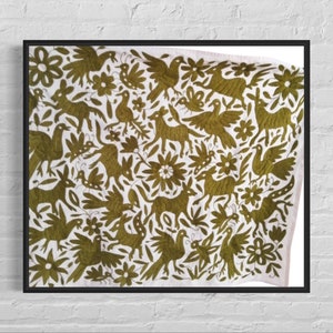 Otomi Wall Hanging Tenango Wall Art Mexican Embroidery Wall - Etsy
