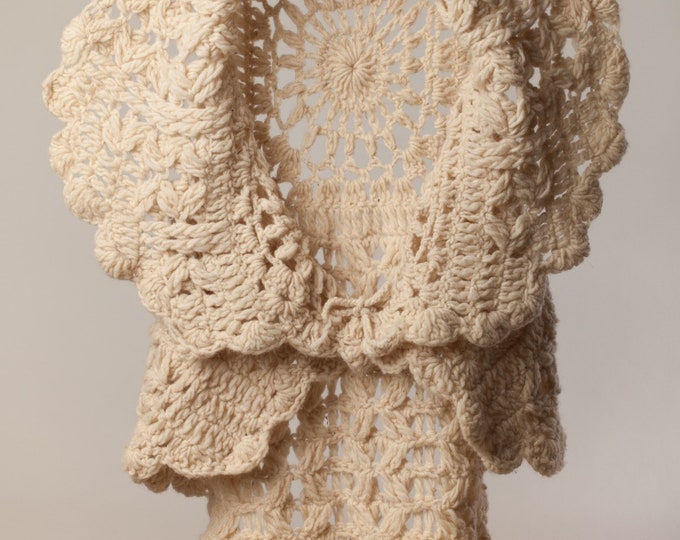 Raw Wool Hand Knit Woman Vest - Etsy