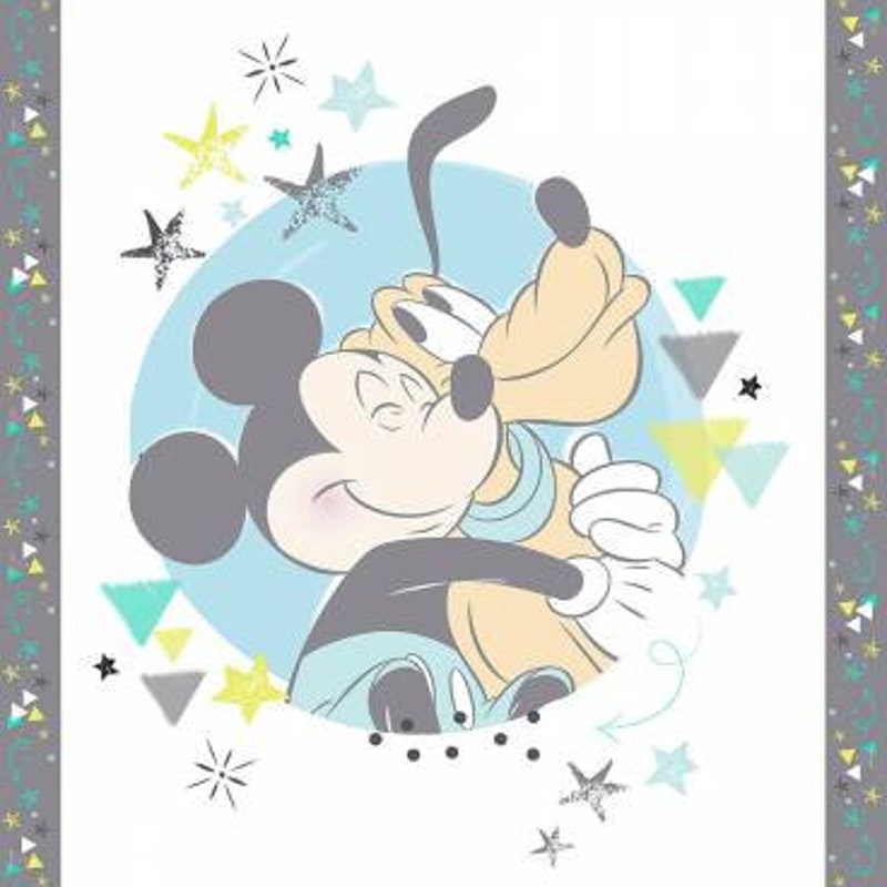 Mickey Mouse Fabric Panel - Etsy