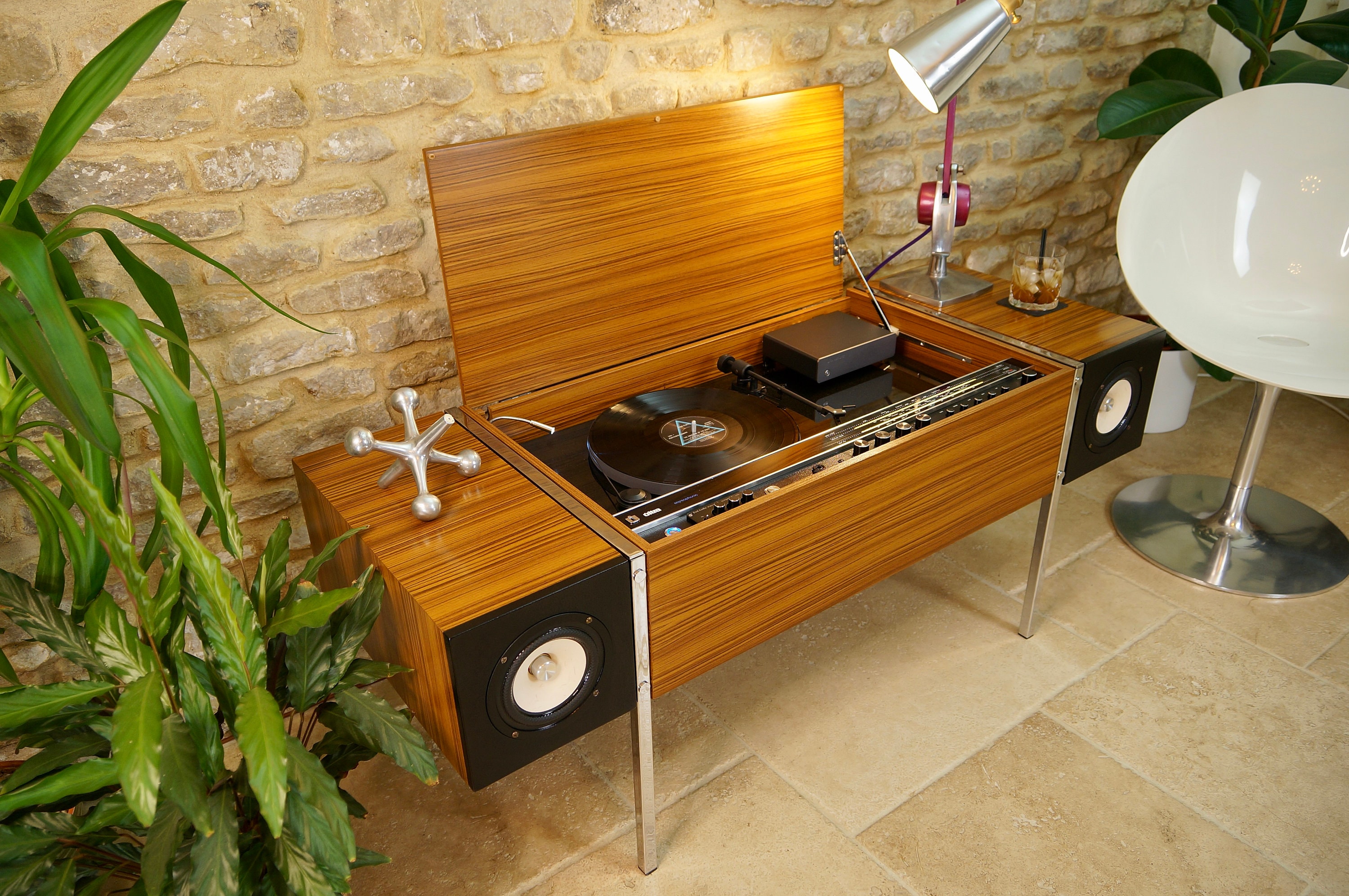 1970s Cabinet Stereo Record Player