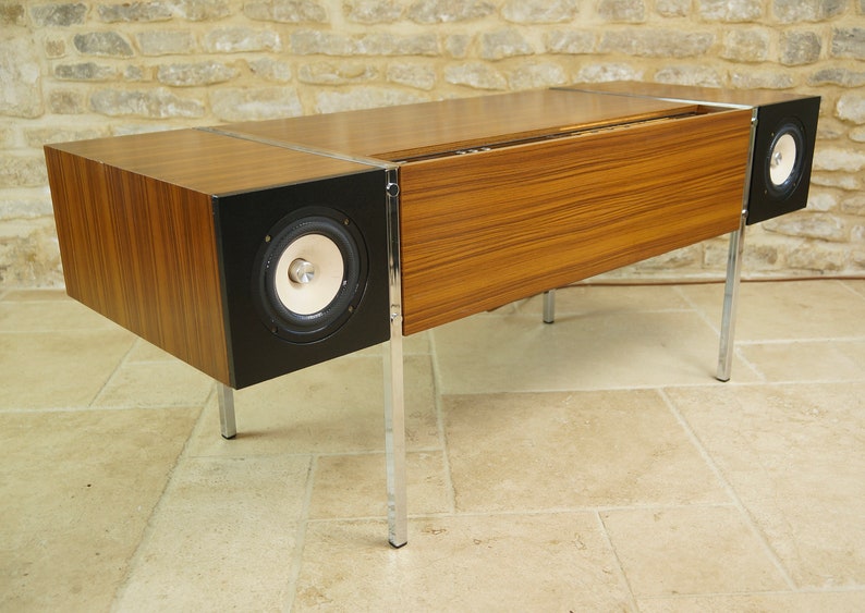 UPGRADED Vintage Rosewood Thorn Ultra Stereogram Lp TURNTABLE System ...