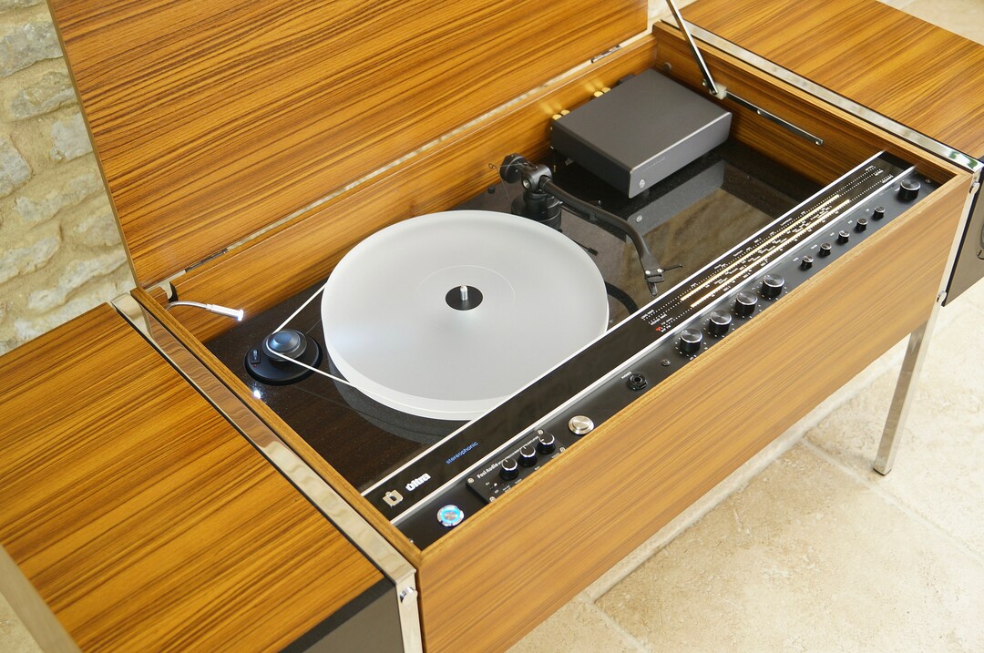 UPGRADED Vintage Rosewood Thorn Ultra Stereogram Lp TURNTABLE System ...