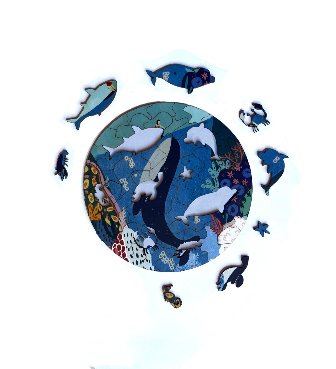 Puzzle Sea Animals File / Pdf Dwg Dxf / Instant Download - Etsy