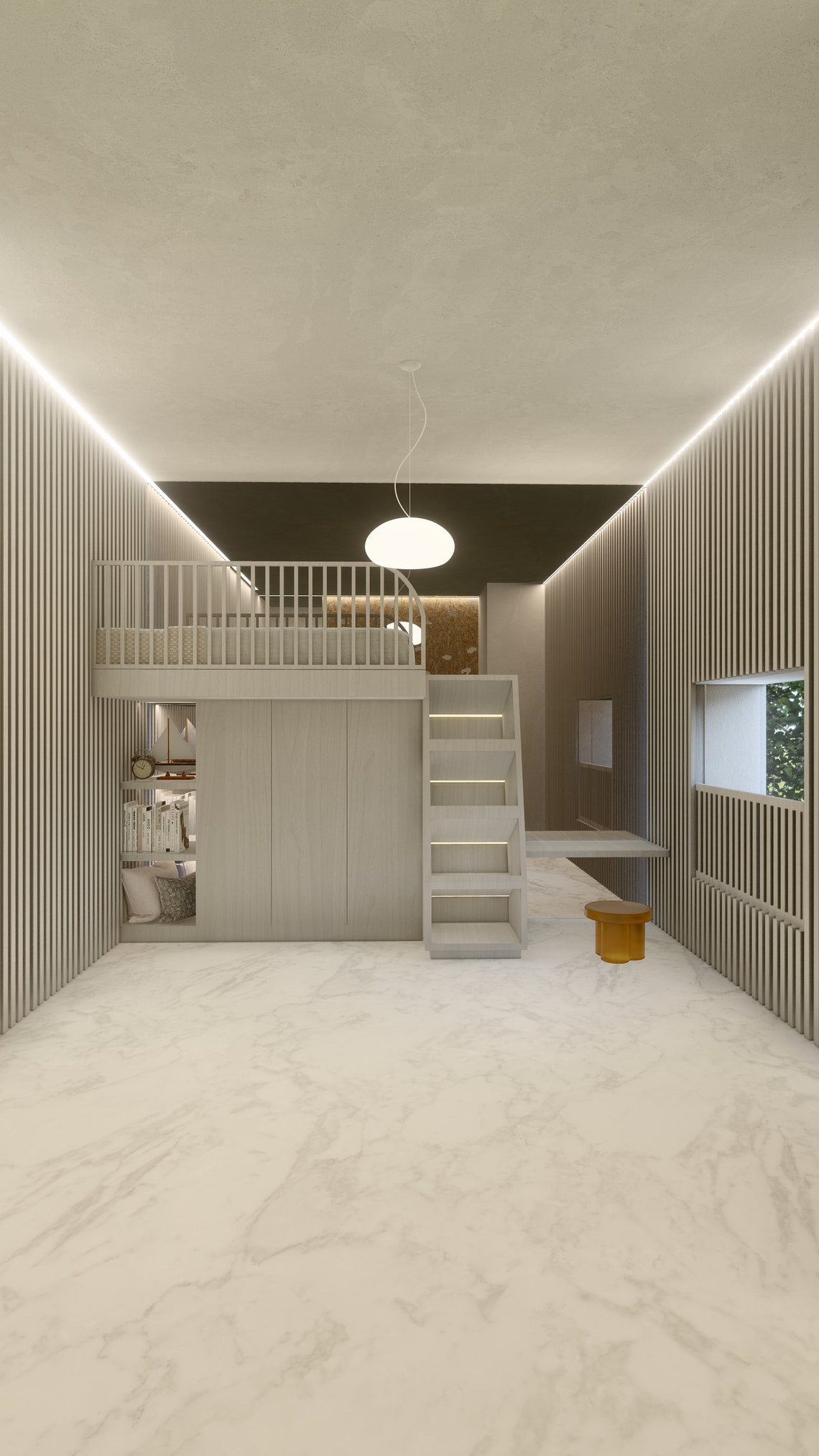 Children's Bedroom Interior Design Plans for Two Children, Children's ...