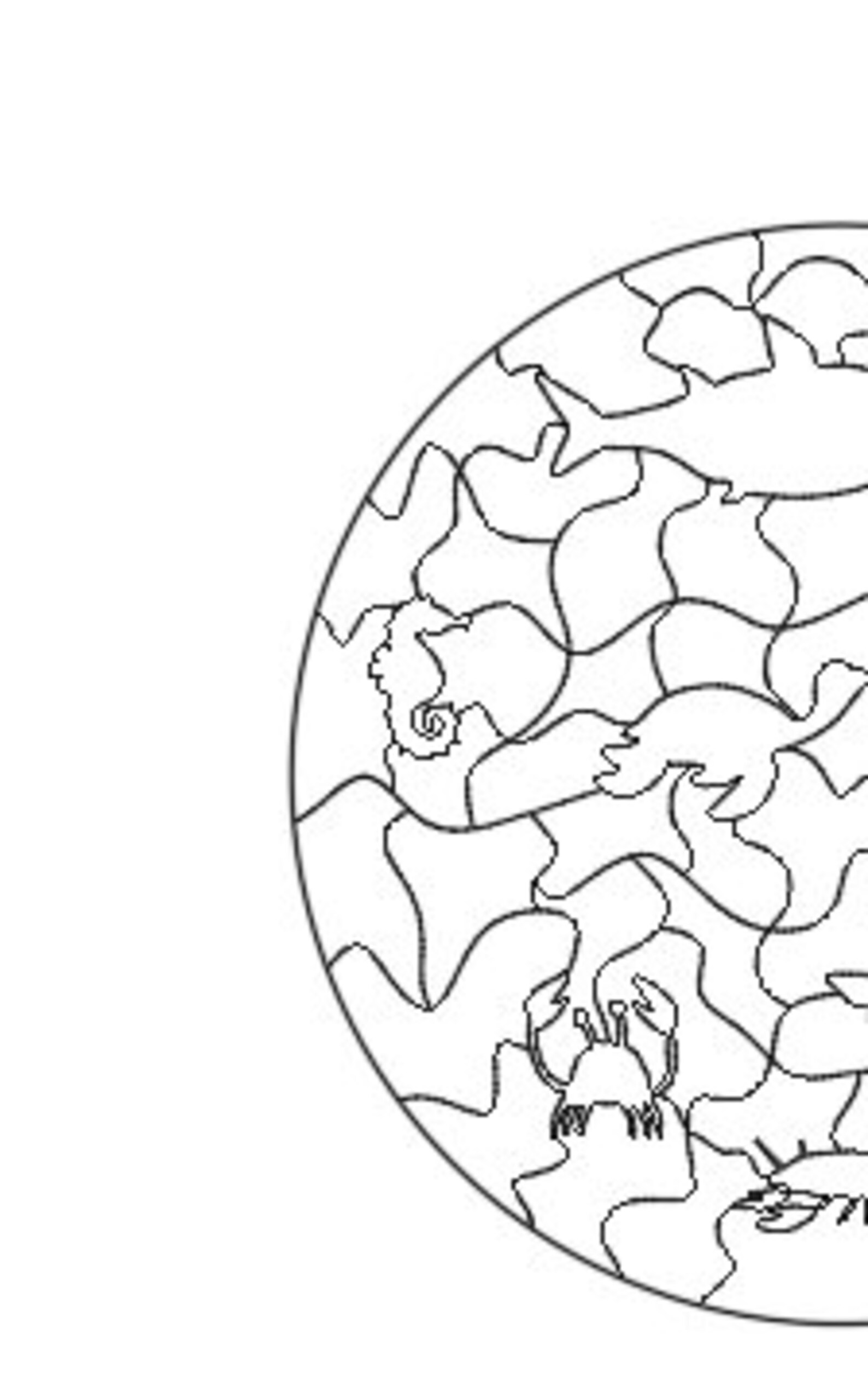 Puzzle Sea Animals File / Pdf Dwg Dxf / Instant Download - Etsy