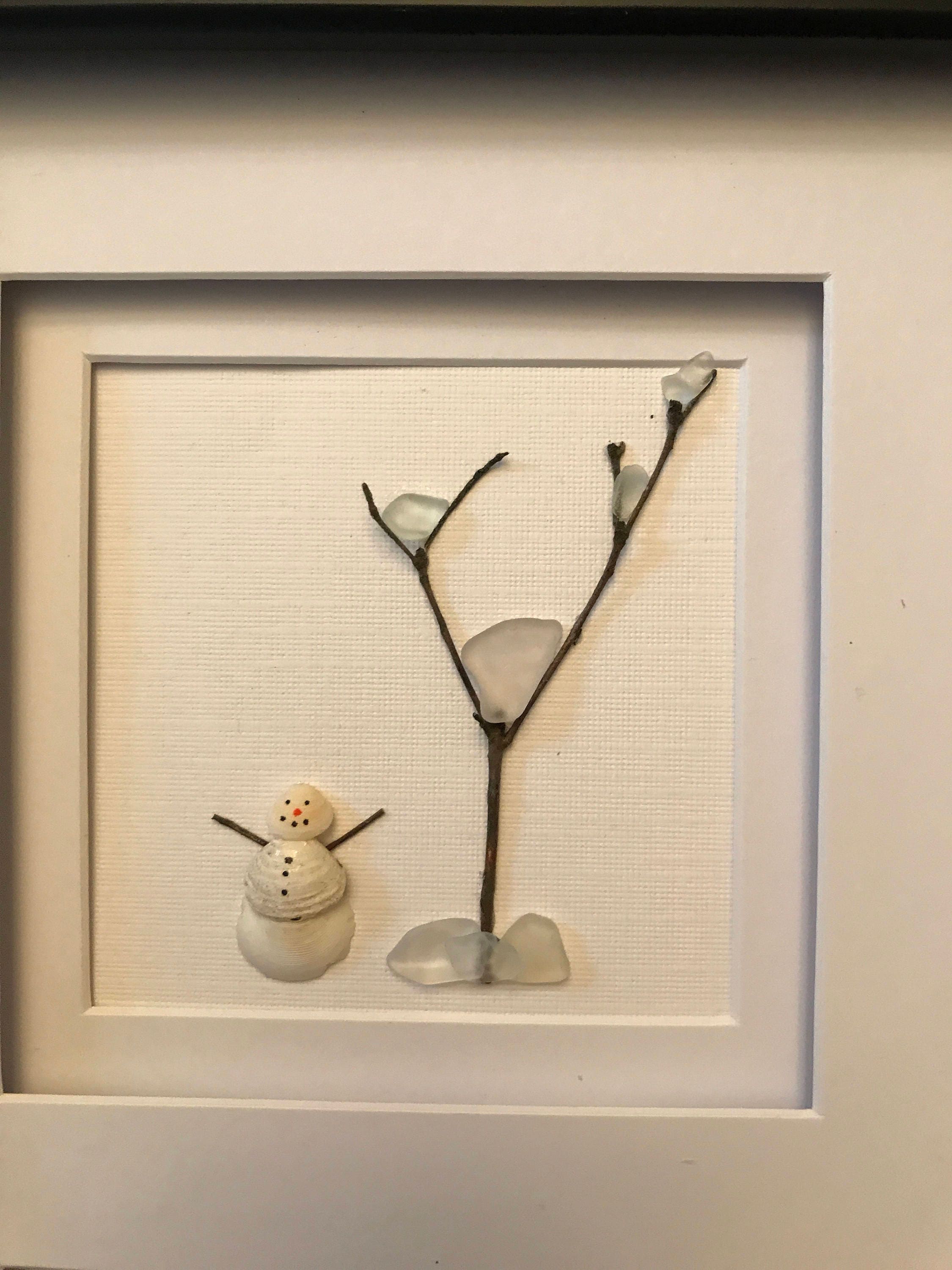 Pebble Art Sea Glass Art Four Seasons Unique T One Etsy