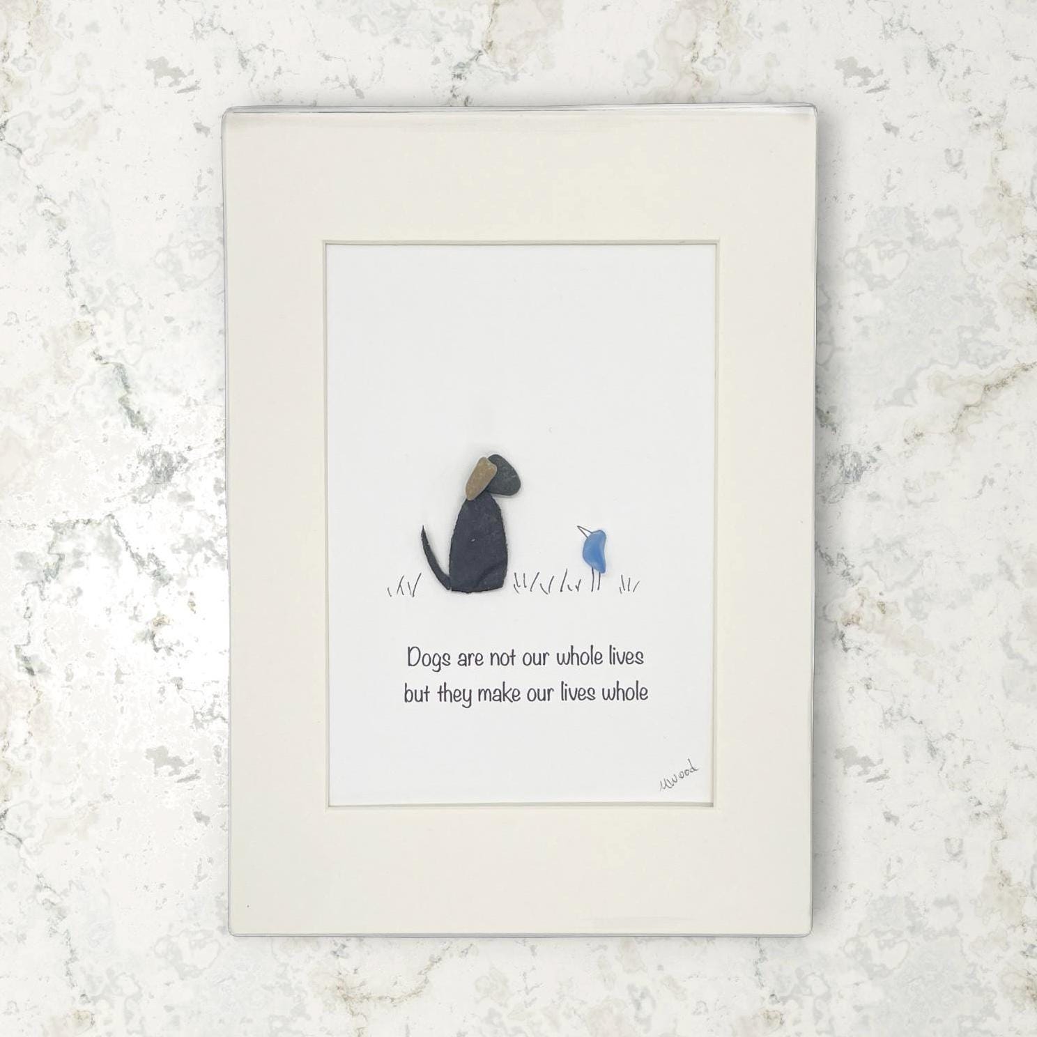 Dog Pebble Art - Etsy