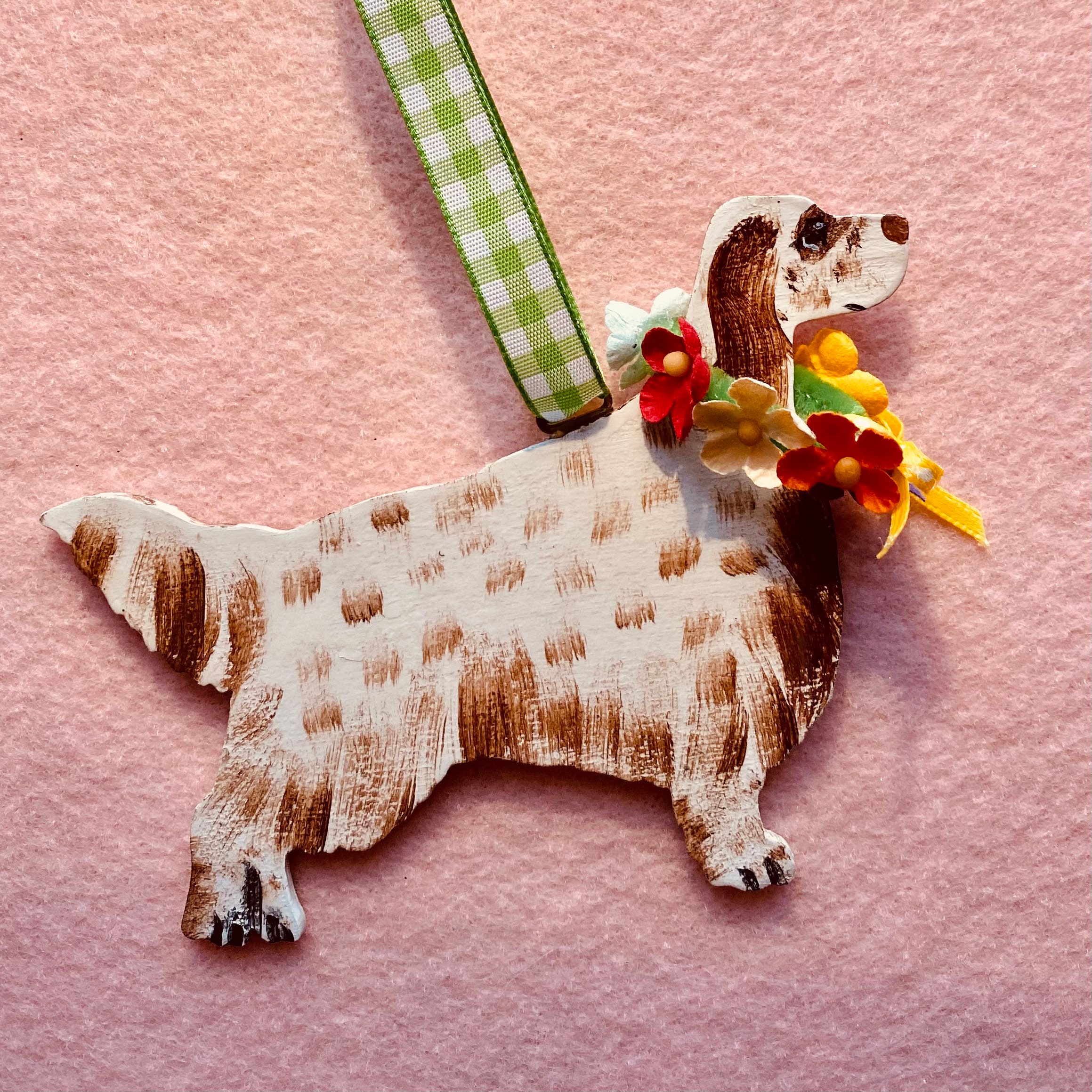 Liver Belton English Setter Ornament para Semana Santa / | Etsy