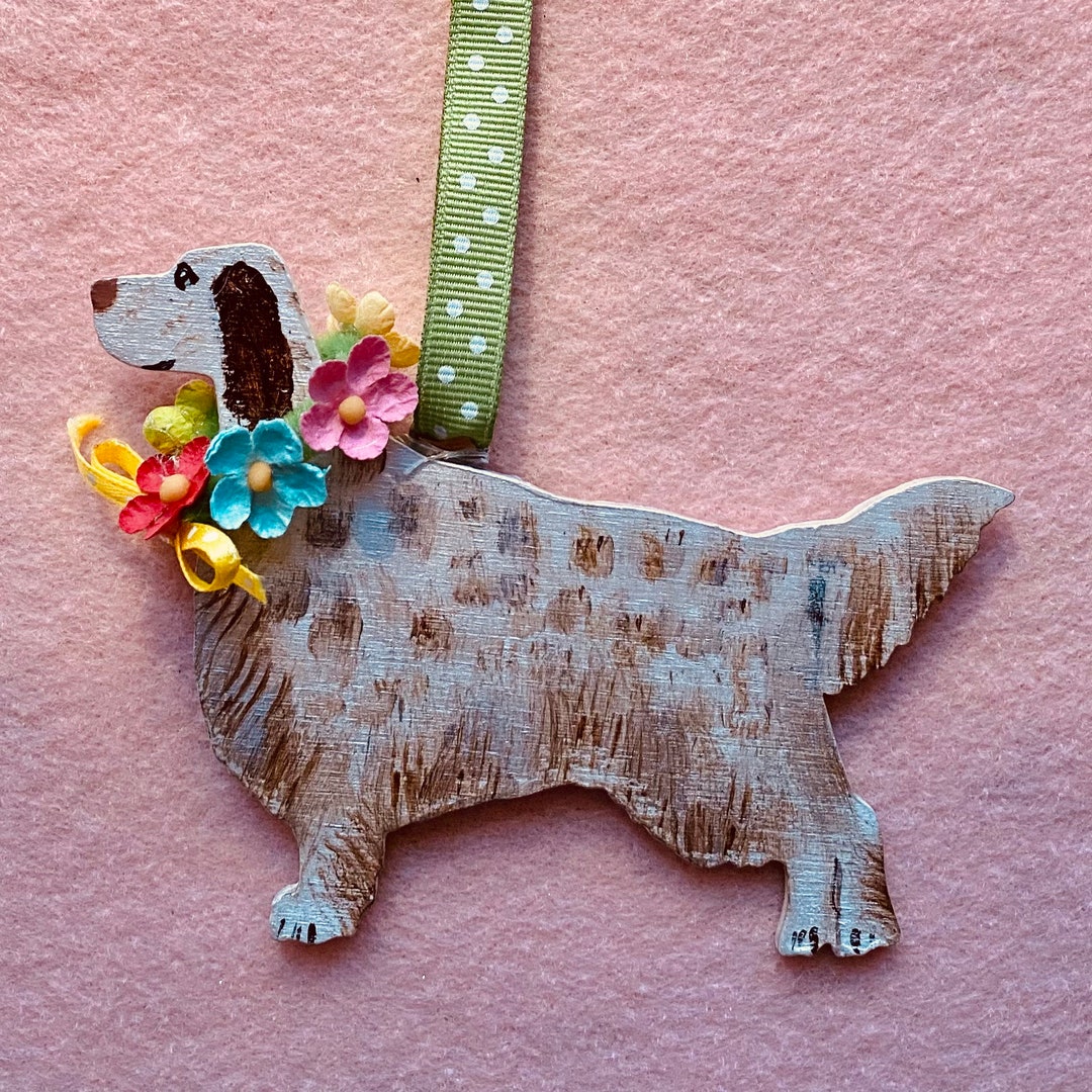 Liver Belton English Setter Easter /springtime Ornament - Etsy