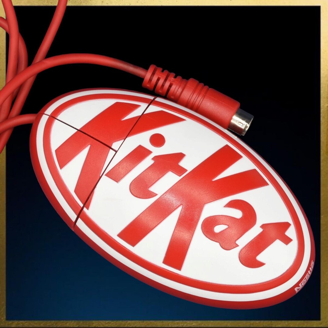 Nestle Kit-kat Branded Merchandise PS/2 Roller Ball Mouse Red and White ...
