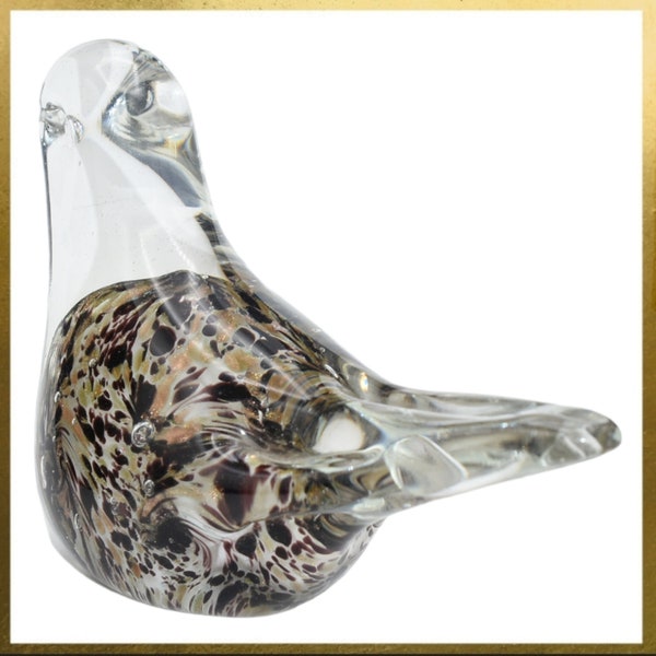 Clear Glass Bird Paperweights - Etsy