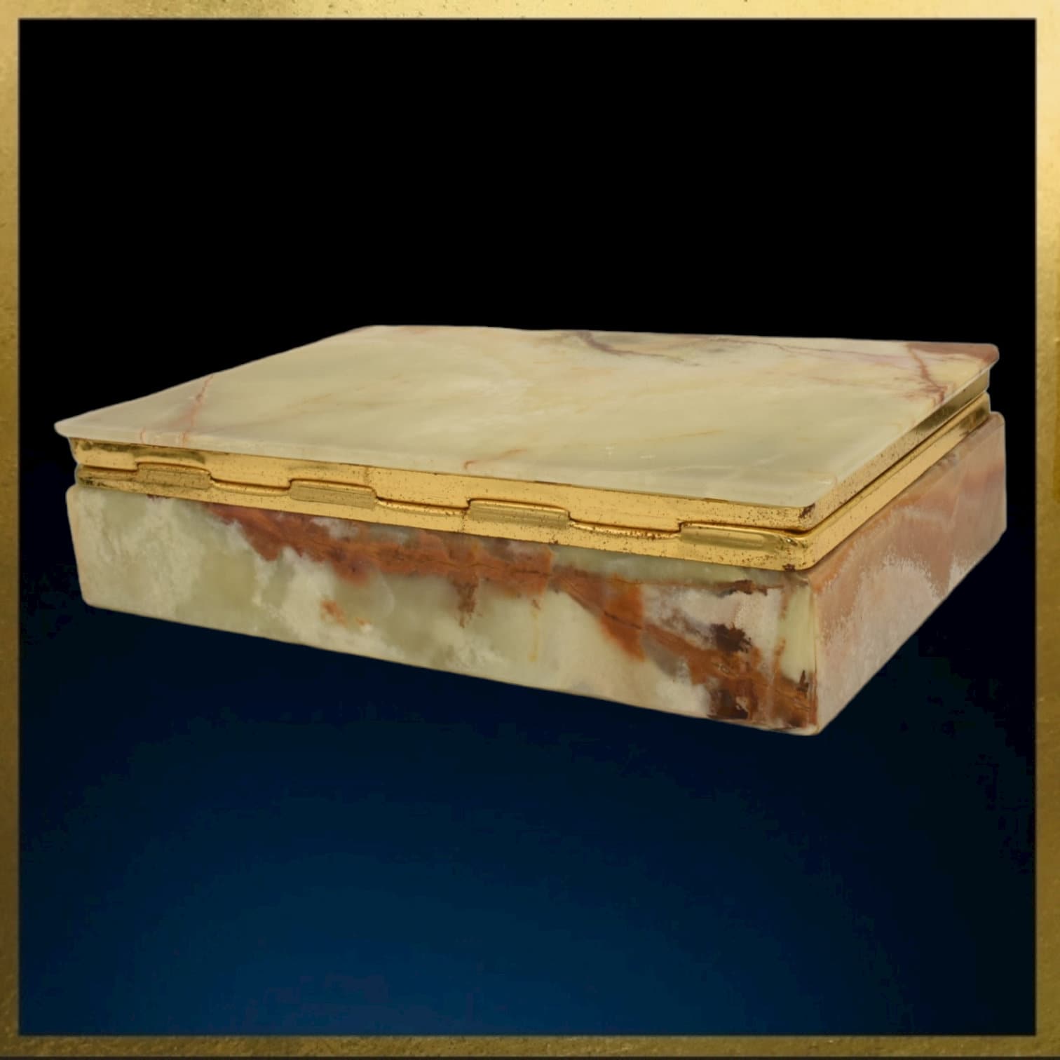 Onyx of Pakistan Large Pale Green Onyx Cigarette Box Vintage VGC - Etsy