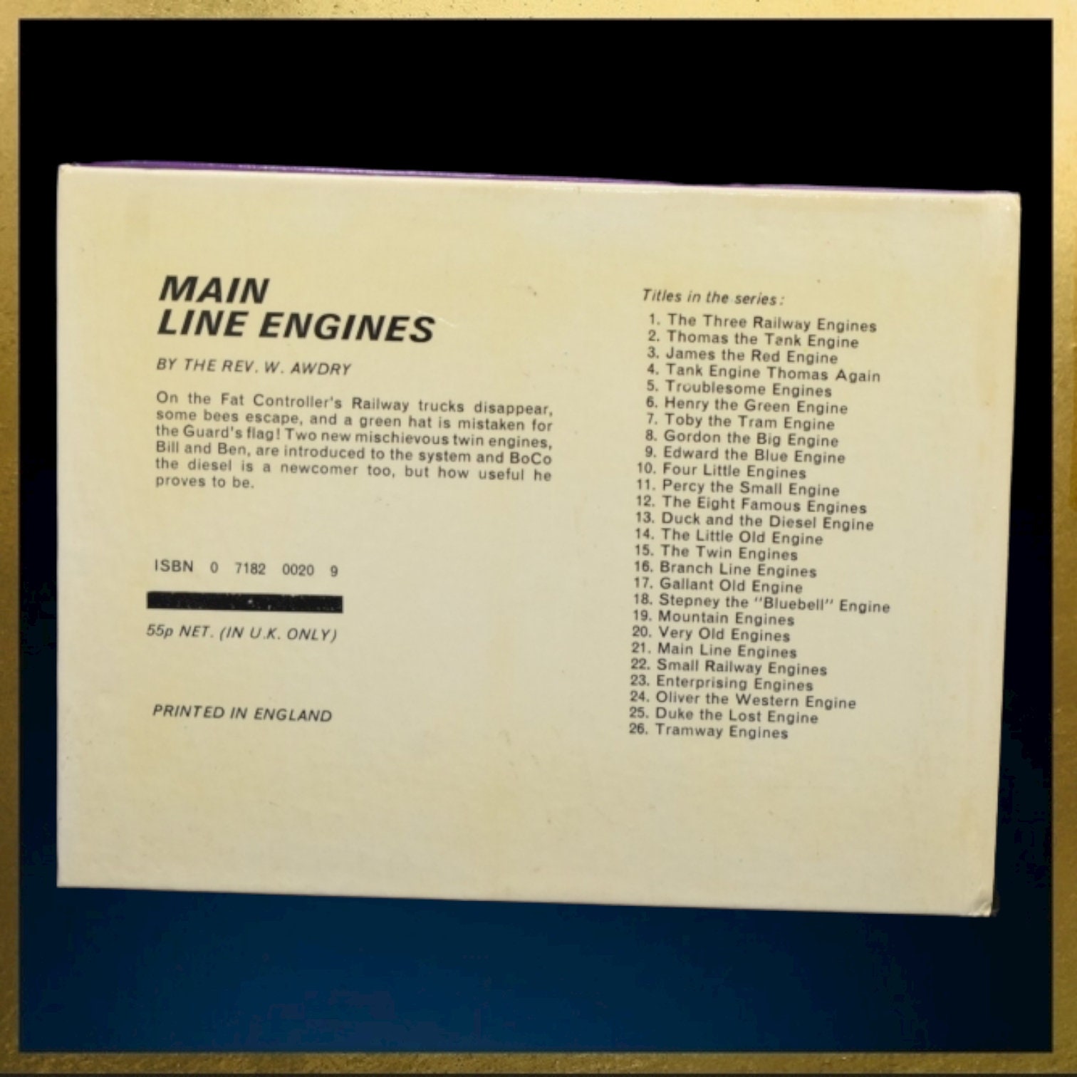 Thomas the Tank Engine Series No 21 main Line Engines' Rev W Awdry 1974 ...