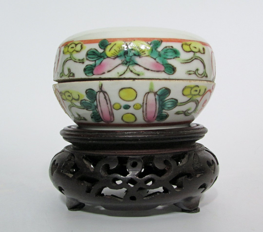 Antique Chinese Porcelain Box - Etsy