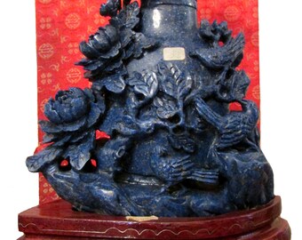 Chinese Lapis Vase - Etsy