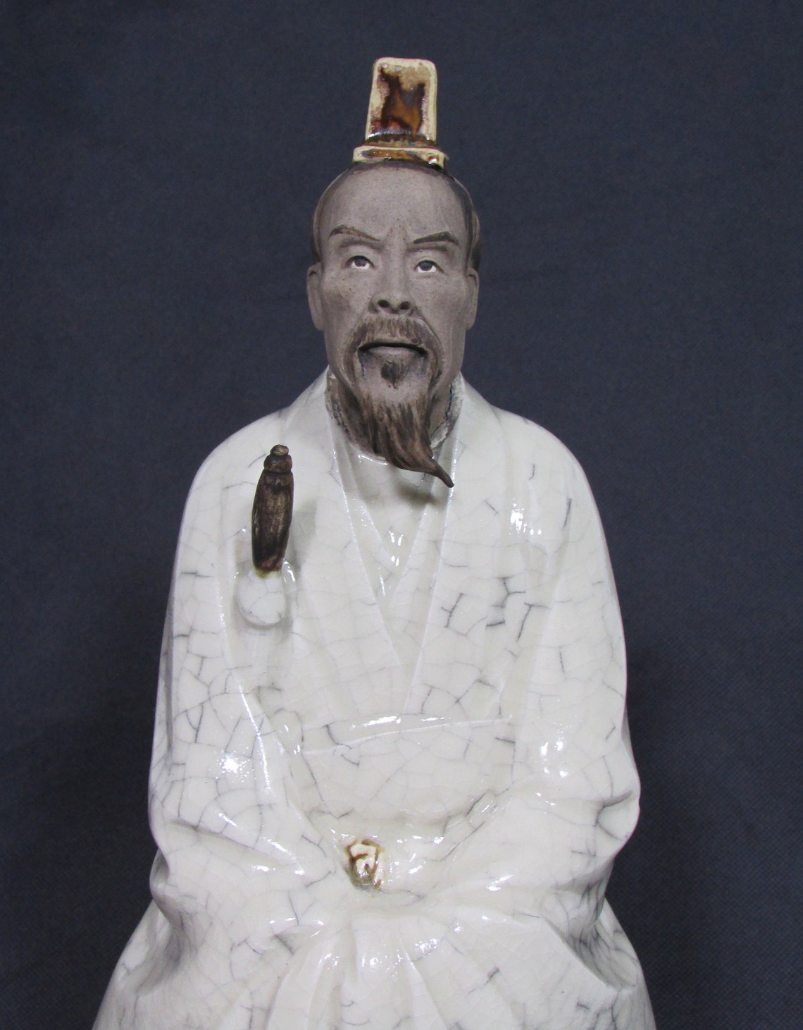 Chinese Ceramic Statue Qu Yuan - Etsy
