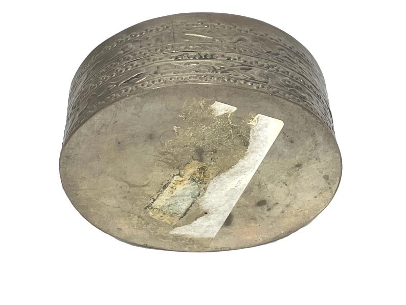 Chinese Metal Box and Antique Porcelain Fragment - Etsy