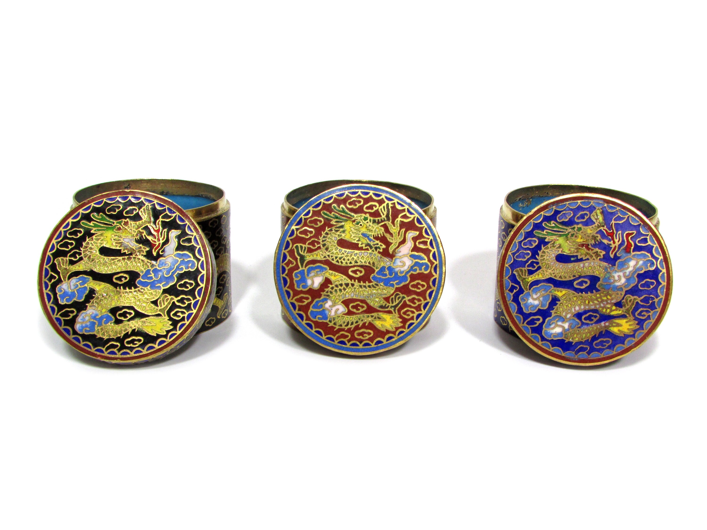 Sculpture Chinese box sets in metal and enamel Art & Collectibles etna ...