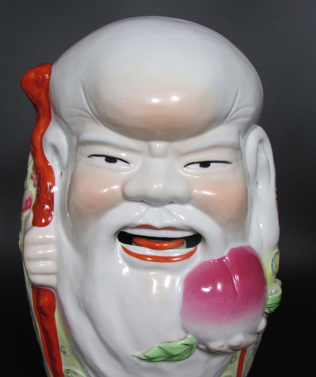 Chinese Porcelain Statue Shou Xing God of Longevity - Etsy