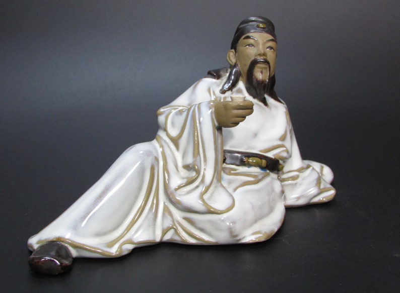 Vintage Chinese Pottery Figure Mud Man Statue - Etsy