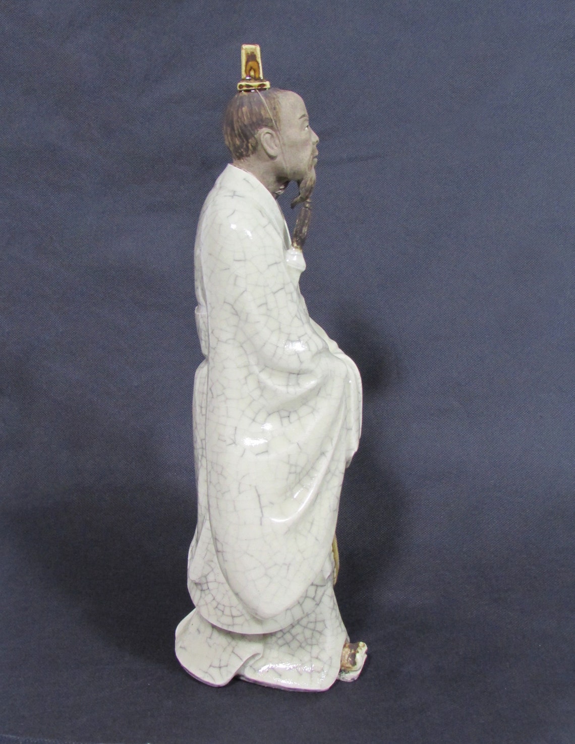 Chinese Ceramic Statue Qu Yuan - Etsy