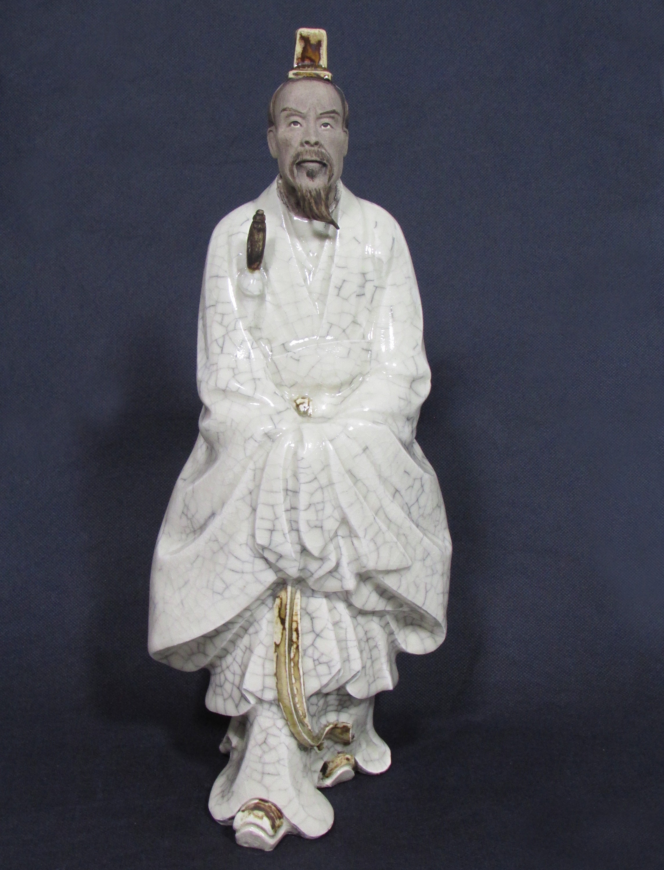 Chinese Ceramic Statue Qu Yuan - Etsy