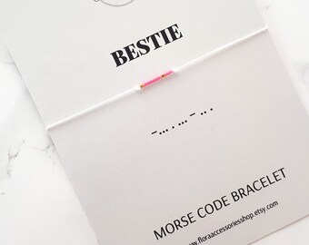 Bestie Morse Code - Etsy
