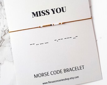 I Miss You Bracelet - Etsy