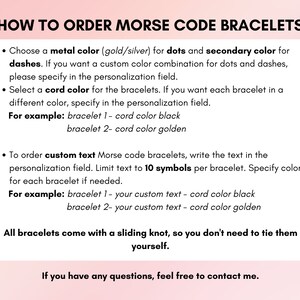 Big Sis Lil Sis Morse Code Bracelet, Set of 2 Matching Sister String ...