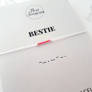 Bestie Morse Code Bracelet, Best Friend Bracelet, BFF Bracelet ...