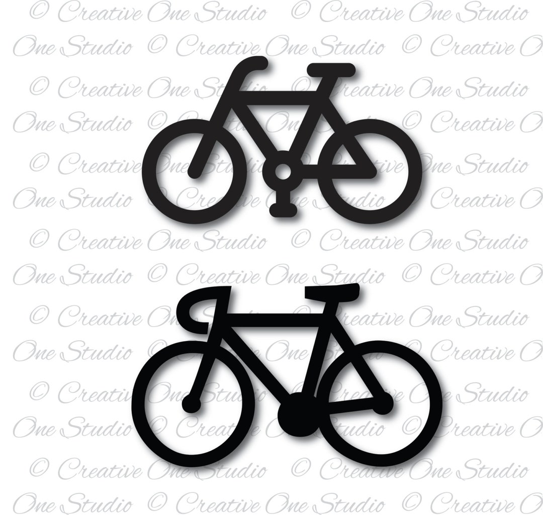 Bike Bicycle Bikes Design Element, SVG, DXF, Eps, Studio3, Pdf, Png ...