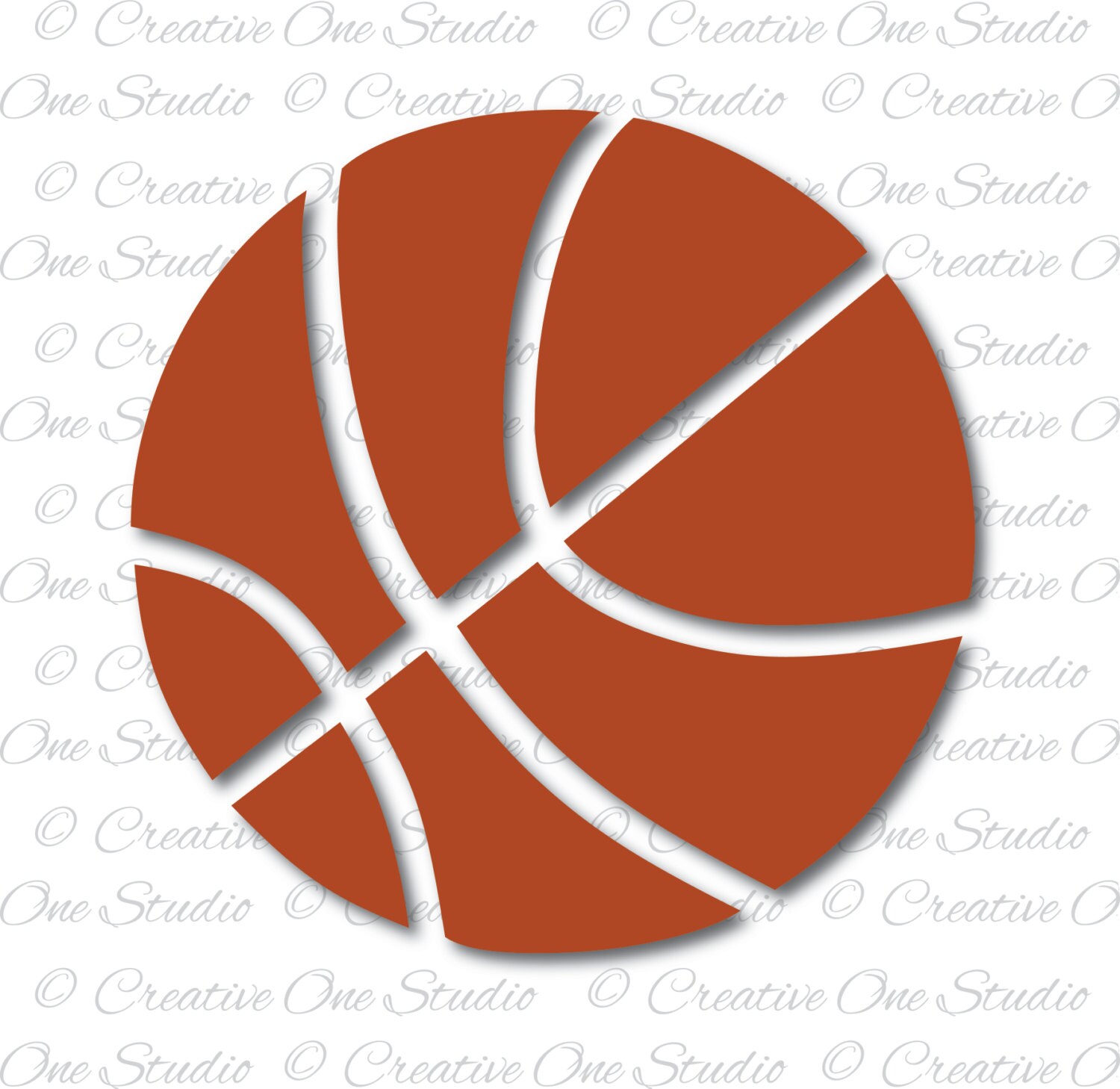 Basketball, Sport Design Element, SVG, DXF, Eps, Studio3, Pdf, Png, Jpg ...