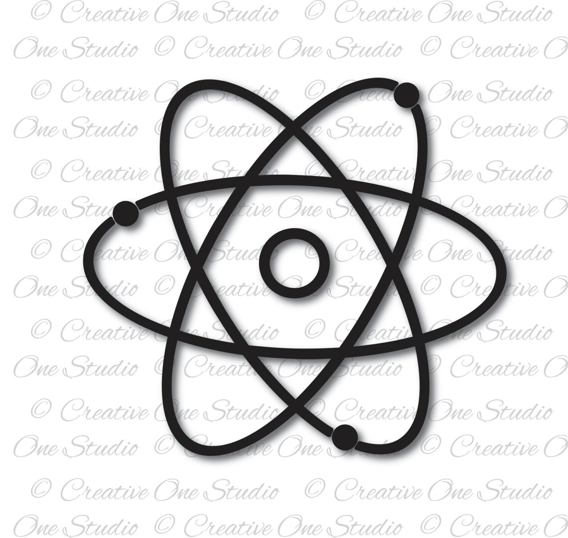 Neutron Design Elements, Science SVG, DXF, Eps, Studio3, Pdf, Png, Jpg ...