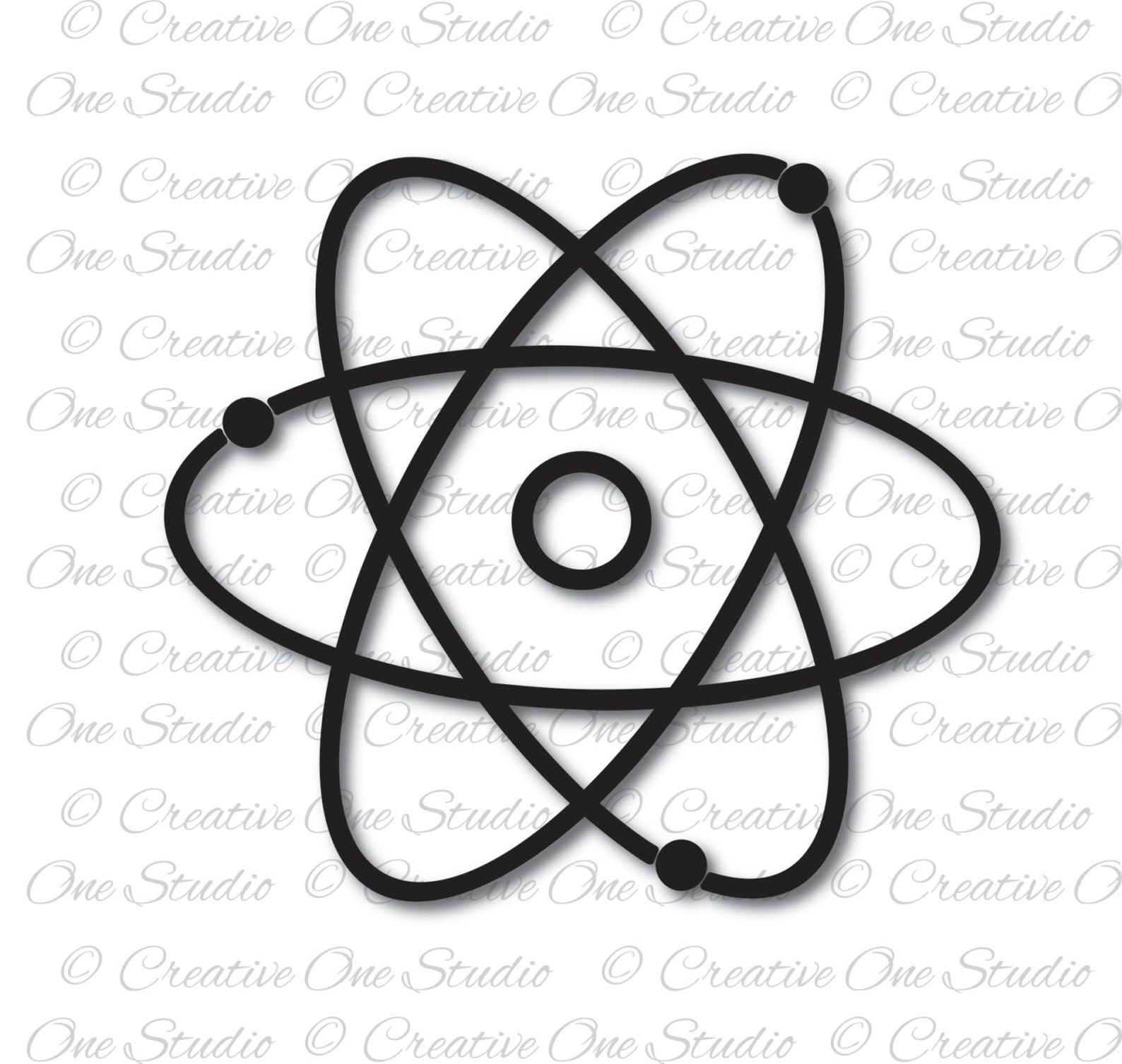 Neutron Design Elements, Science SVG, DXF, Eps, Studio3, Pdf, Png, Jpg ...