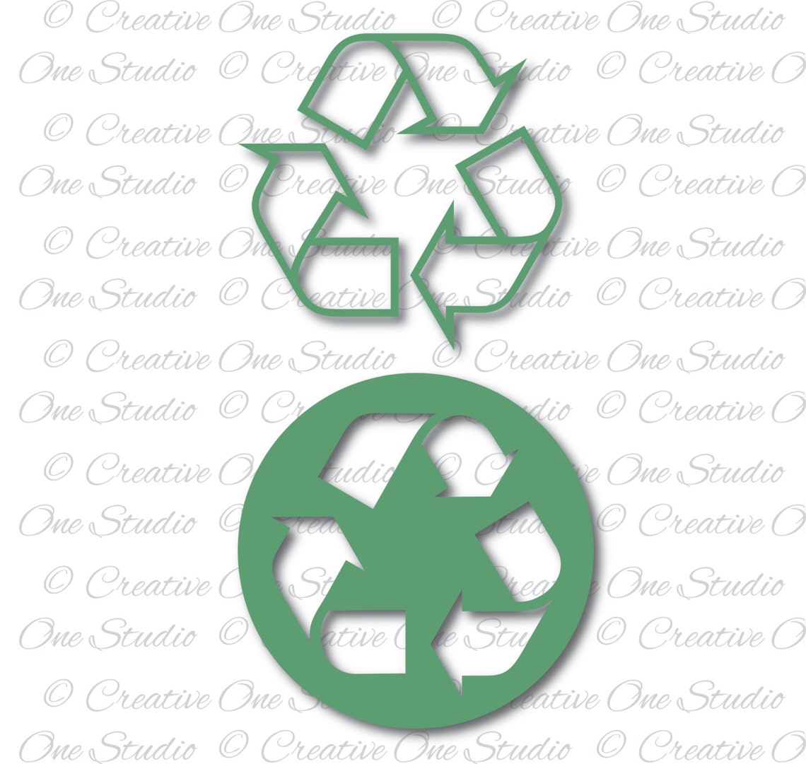 Recycle Arrows Design Elements, SVG, DXF, Eps, Studio3, Pdf, Png, Jpg ...