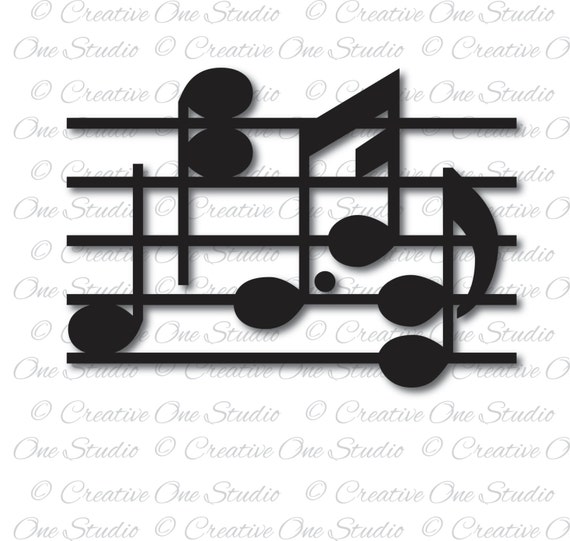 png pdf ai eps jpg Music Notes Graphic SVG Cricut Silhouette Cut File ...