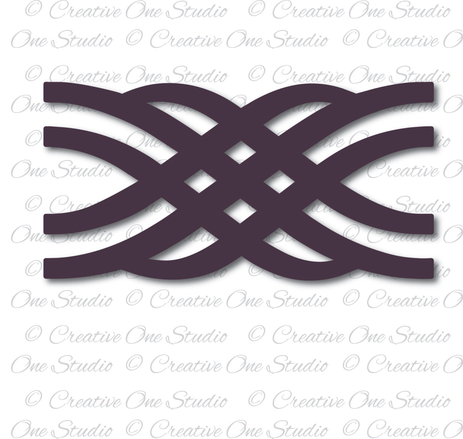 Woven Design Interlocking Border SVG DXF STUDIO3 Ai Eps Jpg Png Pdf ...