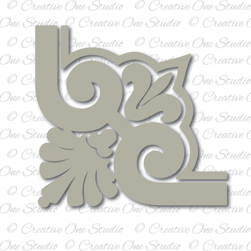 Scroll Monogram Svg - Etsy